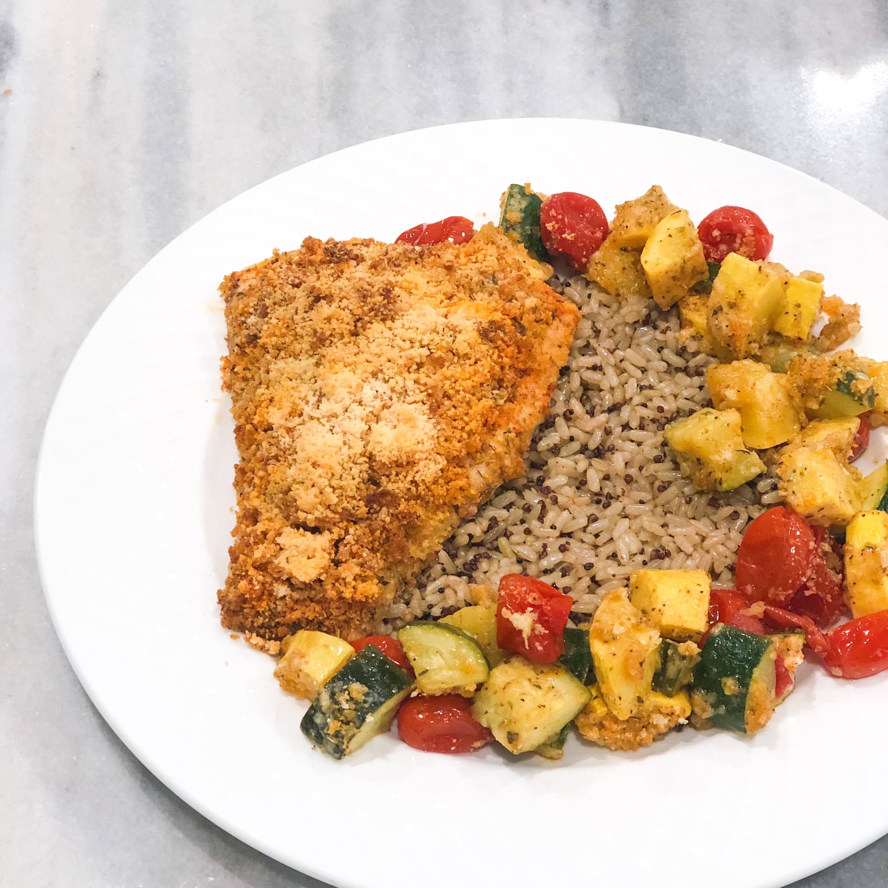 Panko Crusted Snapper and Veggies – The Bolden Home